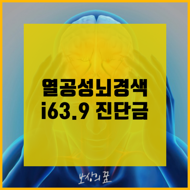 열공성뇌경색 i63.9 진단금 어떠한 사항이 주요 쟁점인지 확인해요! : 네이버 블로그