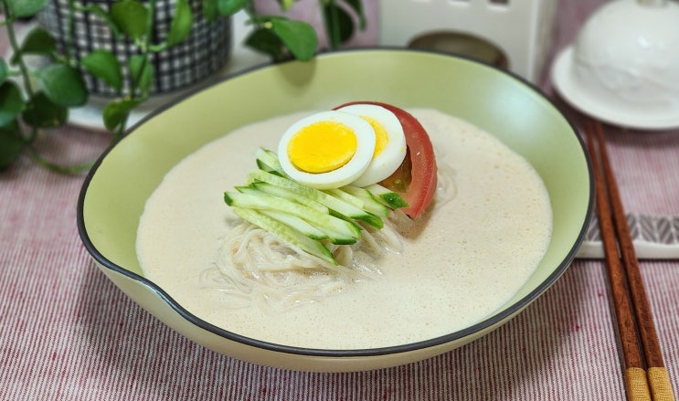 다이어트국수로 딱이네유 무가당 두유와 두부로 콩국수 만드는 법 여름별미 두부콩국수 두유콩국수 쌀국수면 소면요리 네이버 블로그