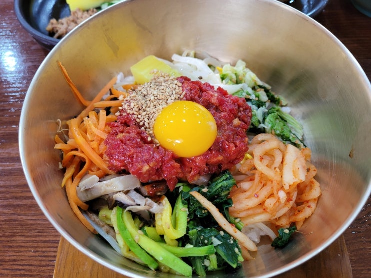 한국관 본점 전주여행 전주시외버스터미널 맛집 육회비빔밥 혼밥 내돈내산 네이버 블로그