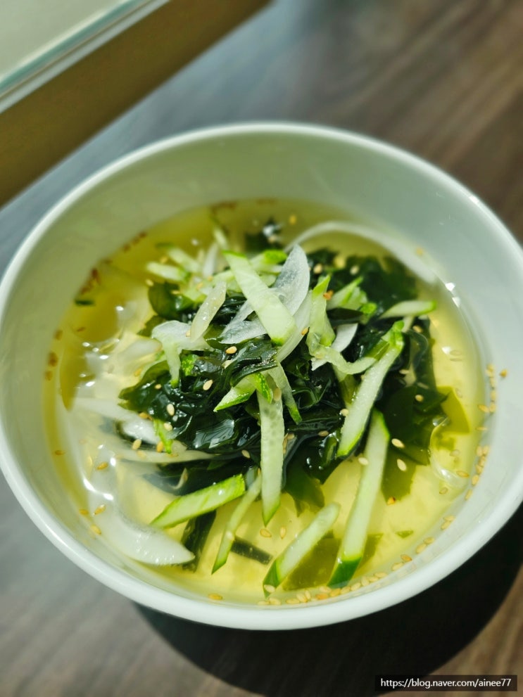 알토란 미역오이냉국 정미경 레시피 냉국 만드는 법 미역 오이 시원한 국물요리 초간단레시피 여름음식 Feat 매실청 네이버 블로그