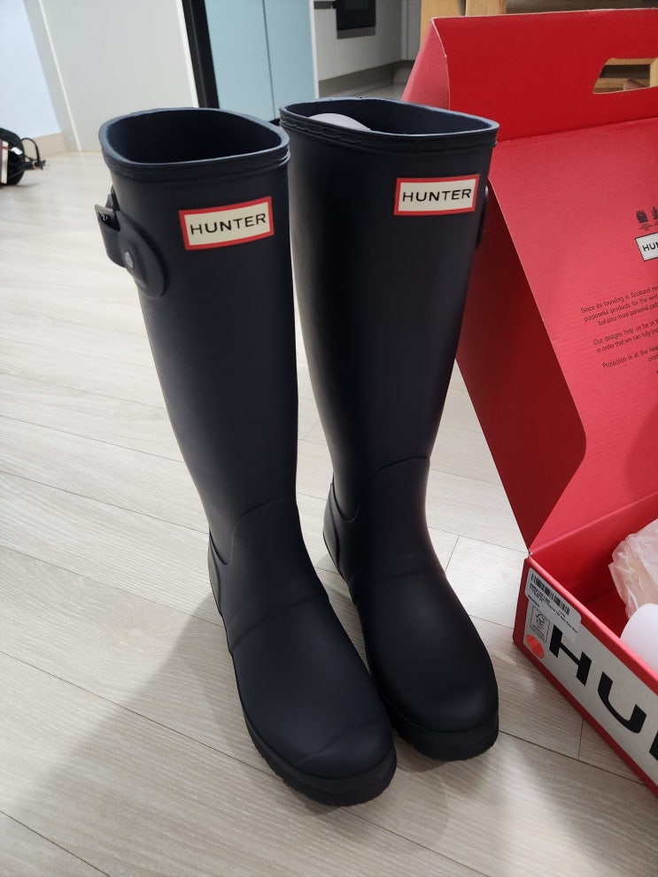 헌터 오리지널 톨 네이비 240사이즈 UK5 US7 EU38 레인부츠 구매후기 (사이즈 색상 종류 팁) : 네이버 블로그