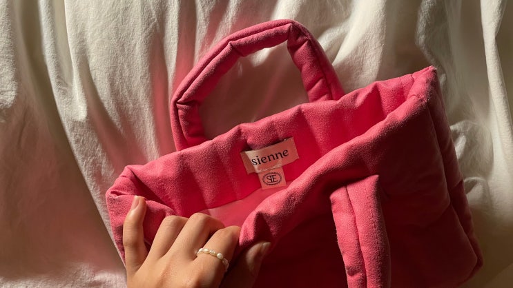 시엔느(sienne) / 스웨이드 미니 패딩백 핑크(Suede Mini Padding Bag pink) : 네이버 블로그
