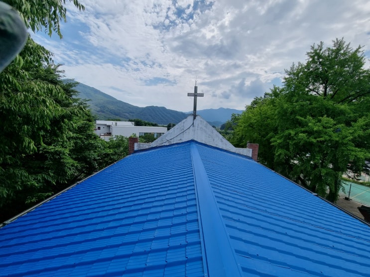 경북 문경 문경읍 칼라강판 , 함석기와 시공업체 403번째 지붕 : 네이버 블로그