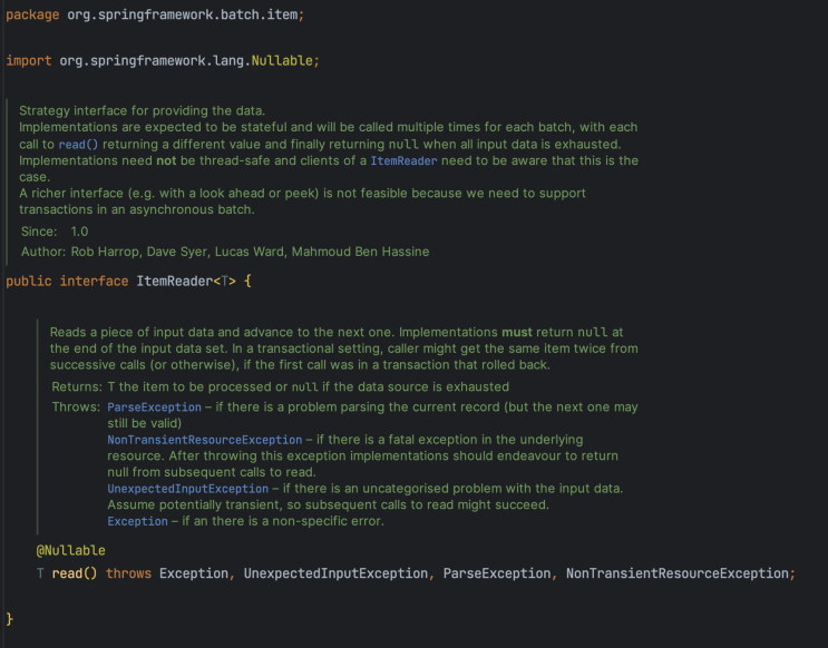 [Spring Batch] ItemReader Jdbc cursor, paging : 네이버 블로그