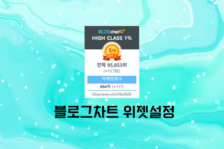 블로그 차트 위젯 코드와 간단 설정 방법 알려드려요 네이버 블로그