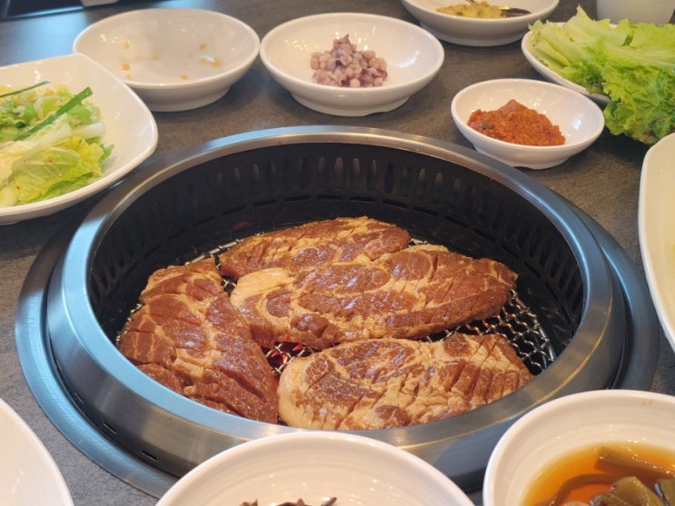 하남 감일 맛집 천지연 깔끔하고 쾌적한 신상 돼지갈비집 돌잔치는 글쎄 6개월 아기랑 방문 후기 네이버 블로그