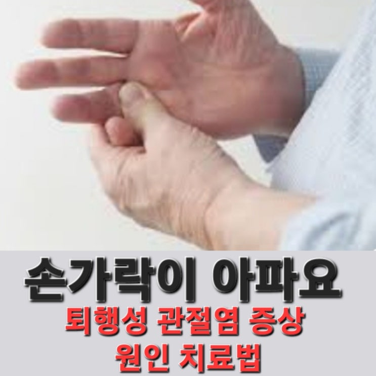 손가락이 아파요 손가락 퇴행성 관절염 증상 원인 치료법 : 네이버 블로그