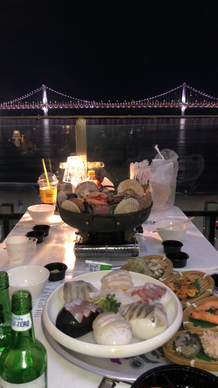 부산 광안리 맛집 해산물 회 맛집 광안대교 뷰 깡패 광연이포차” 네이버 블로그