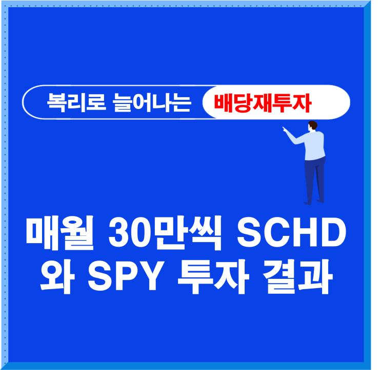 매월 30만원씩 SCHD와 SPY에 투자한 결과 비교 : 네이버 블로그