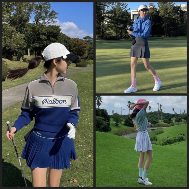 골프스타킹 여름 가을 여자 연예인 골프복 티셔츠 치마 스커트 모자 양말 여성 골프웨어 옷 의류 브랜드 추천 네이버 블로그