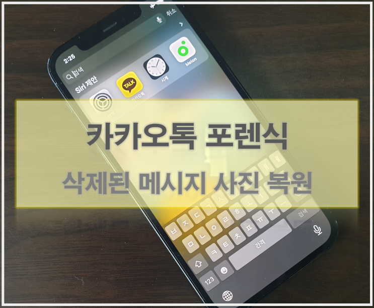 카카오톡 대화 백업 없이 사라진 카톡 채팅 방 내용 복구증거 복원 가능성 방법 네이버 블로그