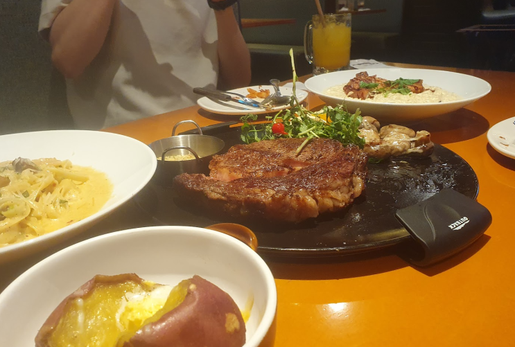 평택역 맛집 아웃백스테이크하우스 추천메뉴 및 내돈내산 후기토마호크 스테이크 투움바파스타 등 네이버 블로그
