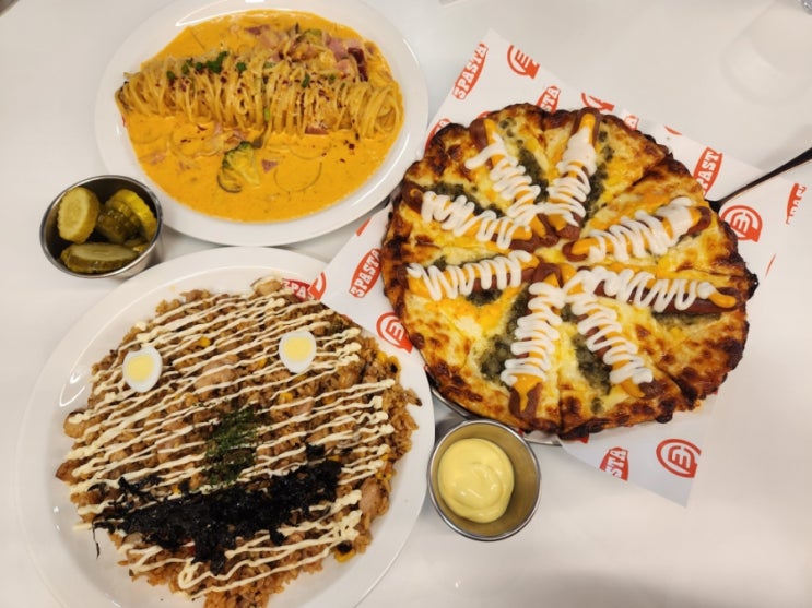 수원 정자동 쓰리파스타 찾았다 정자중심상가 파스타 맛집🔥 스파이시 크림파스타 핫독피자 완전 추천 네이버 블로그
