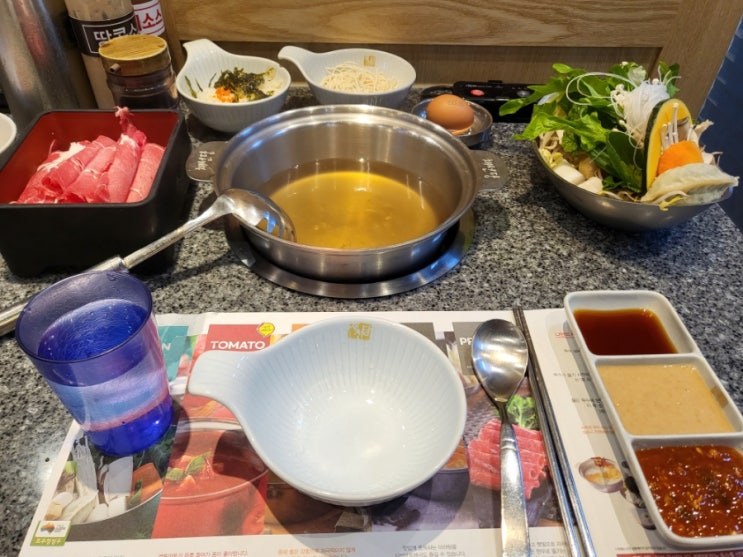 주엽 샤브샤브 혼밥 하기 좋은 채선당 샤브보트 네이버 블로그