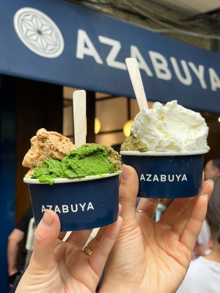 [상해] 중국 출장 ::: 상해 우캉루 우루무치루 젤라또 맛집 麻布屋 AZABUYA 가격/웨이팅 (말차 농도 선택 가능 ...