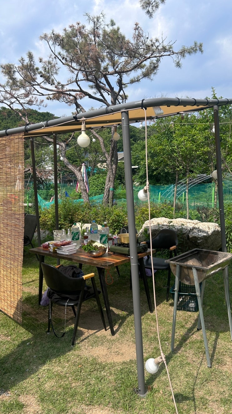 하남캠핑장 당일 캠핑이 가능한 비욘더팜 더 텐트 후기 네이버 블로그