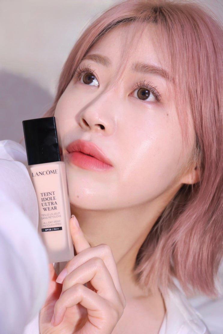 랑콤 뗑 이돌 롱라스팅 파운데이션 Po 01 And 압솔뤼 루즈 인티마뜨 247 립스틱 여름 베이스 메이크업 추천 네이버 블로그