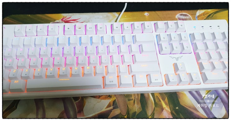 한성 컴퓨터 레인보우 게이밍 기계식 유선 키보드 GK200(게임용) 후기 : 네이버 블로그