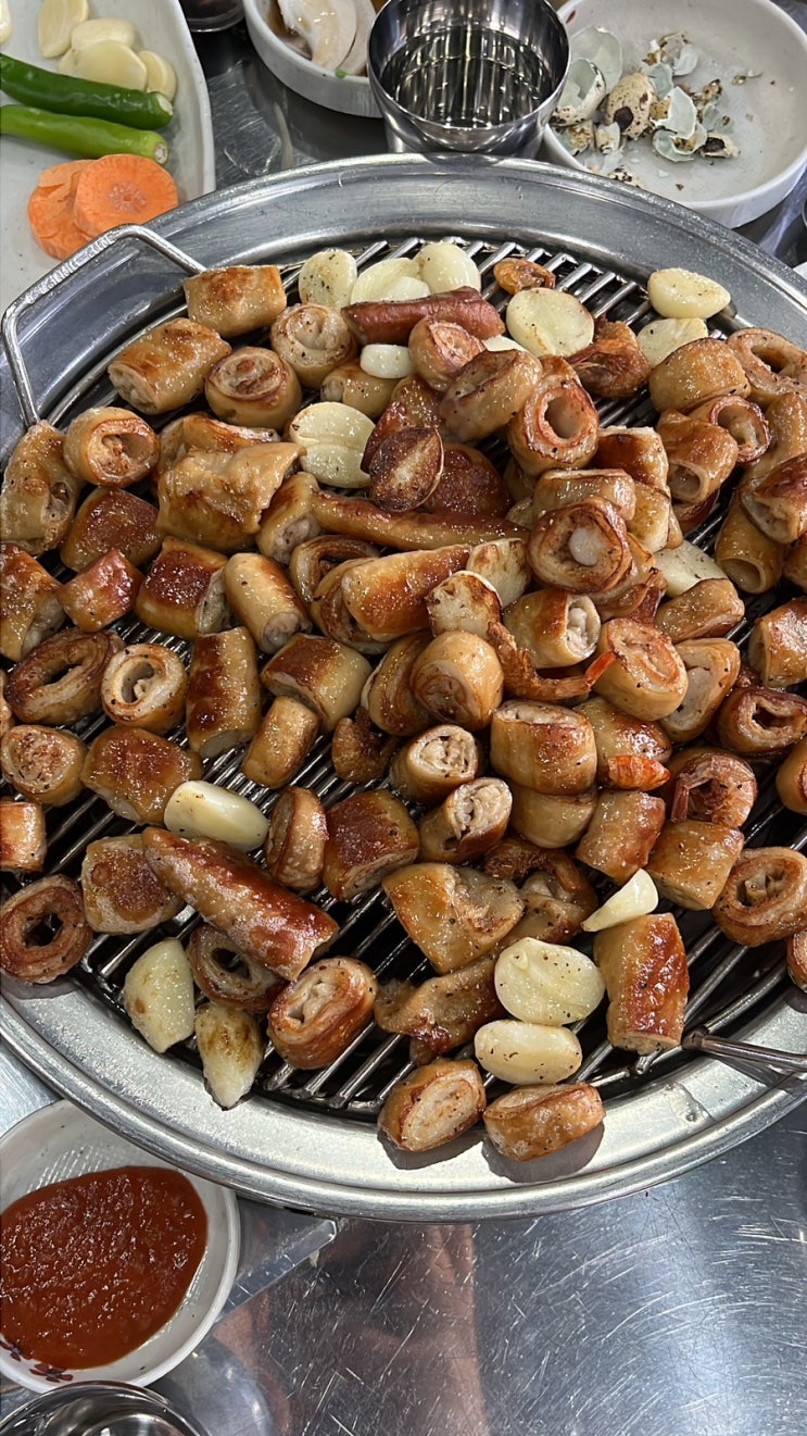 사상 초벌구이로 나오는 막창 최고 찐 맛집 꿀돼지문현곱창 네이버 블로그