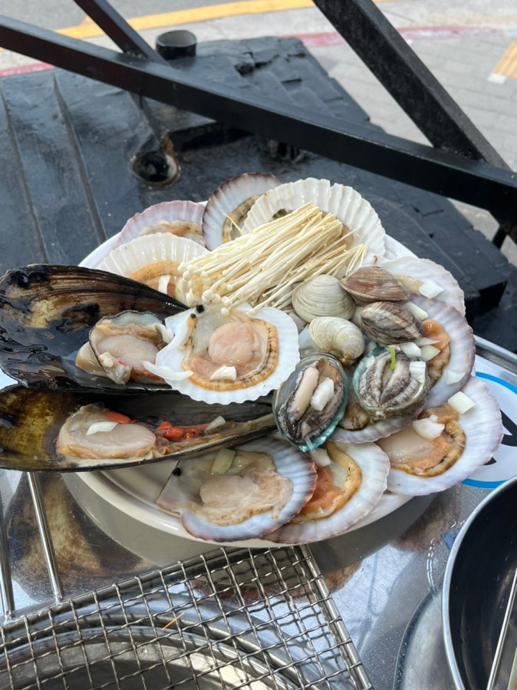 송정 포항조개구이 양많은 조개구이 야외테라스 조개구이 굽는법 꿀팁 네이버 블로그