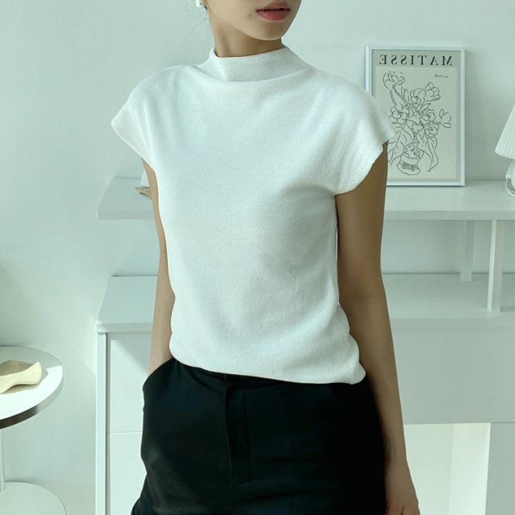 [아들렌]여름 캡소매티 반팔 니트(3col) : 네이버 블로그