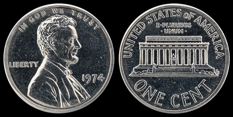 오늘의 그림/사진(2023년 6월 11일) - 1974년 알루미늄 센트(1974 aluminum cent) : 네이버 블로그