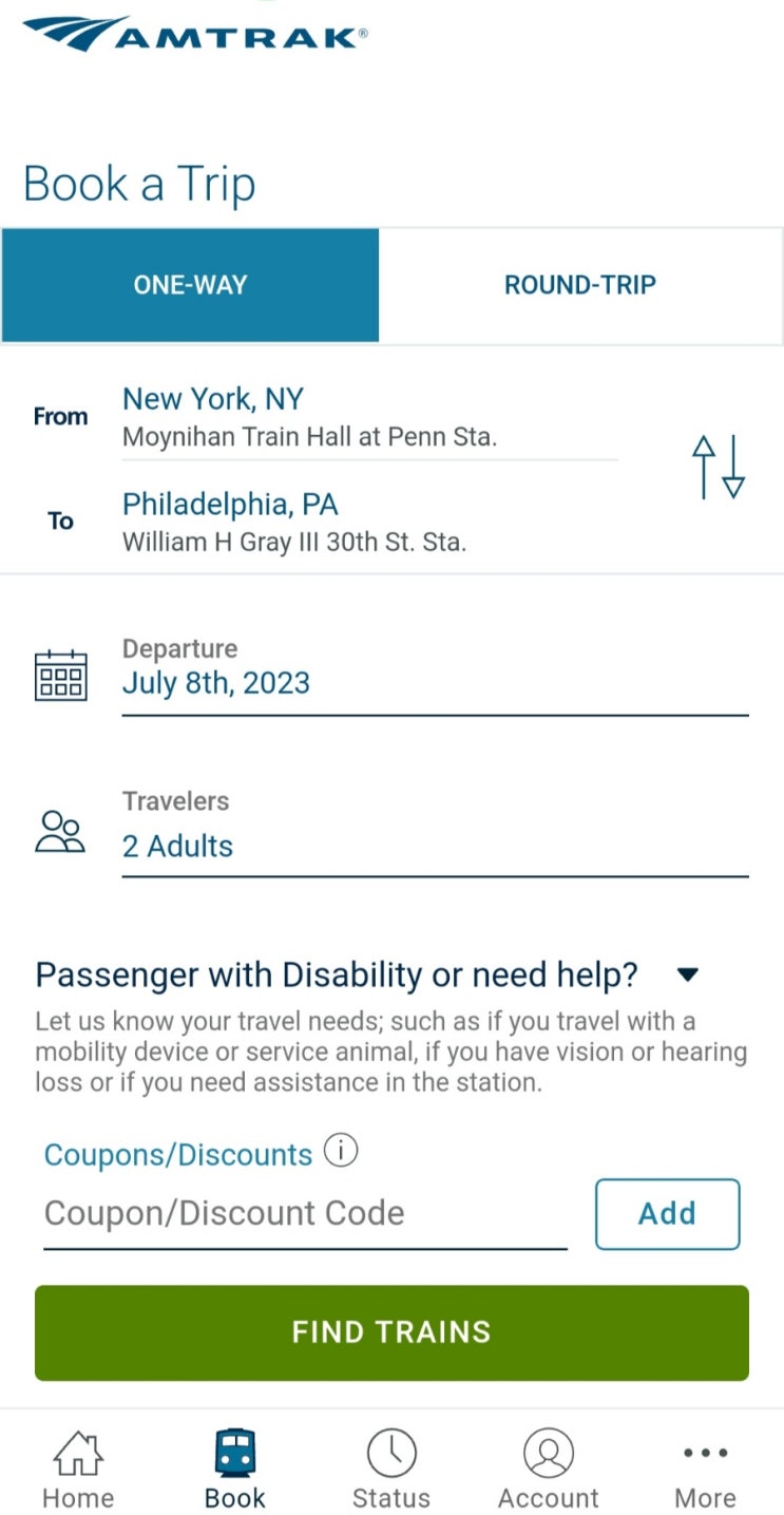 [기차예약] 뉴욕에서 필라델피아 가는법 : 암트랙(Amtrak) 예약 하는법 따라하기 : 네이버 블로그