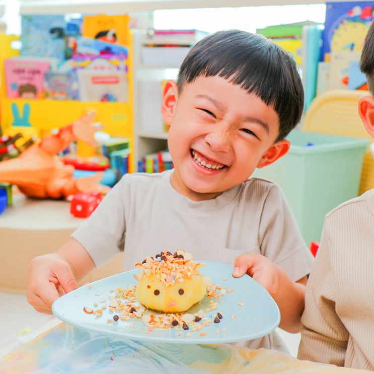 요리놀이 유아밀키트 마이셰프 핑크퐁 아기상어 감자고슴도치 만들기 네이버 블로그