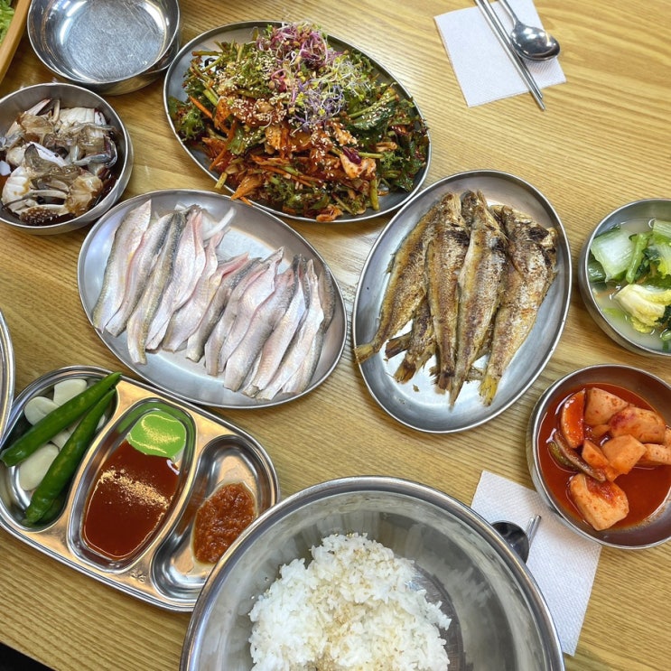 6월 제철음식 밴댕이 강화풍물시장 맛집 왕창 잘되는집 밴댕이세트회 무침 구이 네이버 블로그