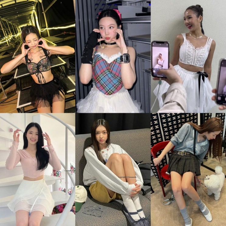 발레코어룩 뜻 블랙핑크 제니 트와이스 나연 오마이걸 유아 미미 차정원 신지연 일상 코디 네이버 블로그