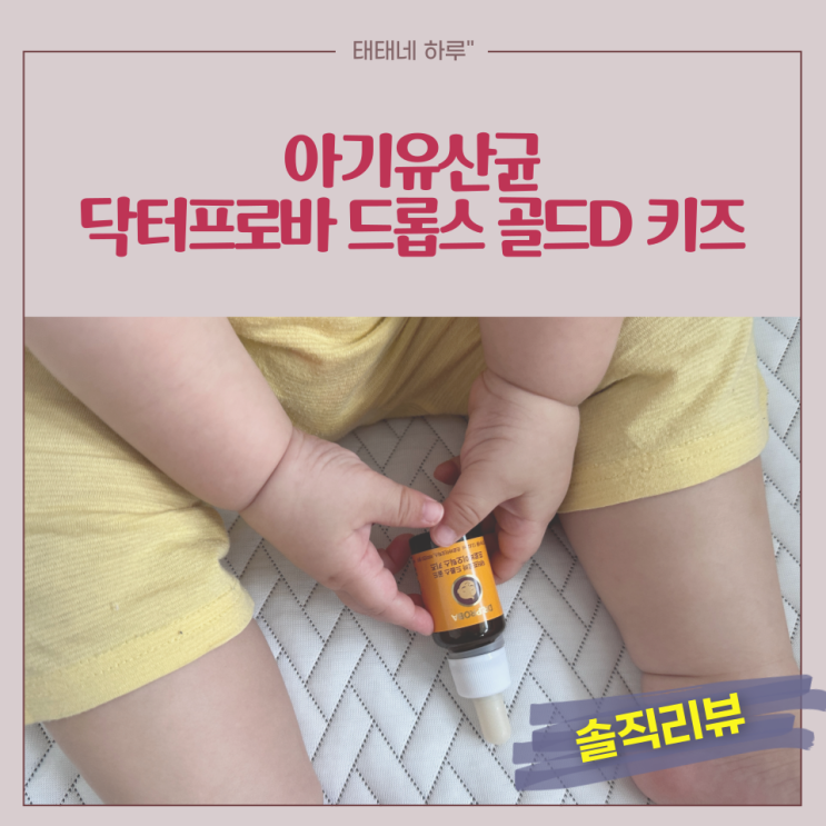 아기유산균 닥터프로바 드롭스 골드d 키즈는 모유유산균 네이버 블로그