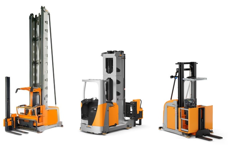 VNA 랙 창고에서 쓰이는 지게차: 3방향지게차와 오더피커 : 네이버 블로그