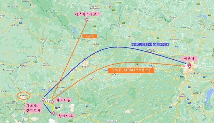 오스트리아 주변 여행지 정리 I 잘츠부르크 볼프강 할슈타트오버트라운 파이브핑거스 네이버 블로그