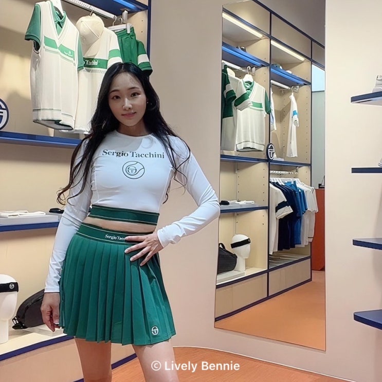 정통 테니스웨어 브랜드 세르지오타키니 잠실롯데몰 여름 여자 테니스복 착용 후기 네이버 블로그