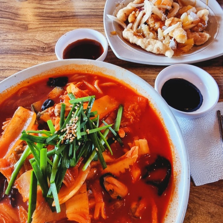 시흥 물왕저수지 중식 맛집 진짬뽕 진차이나에서 불맛 짬뽕 자장면 맛있어요 네이버 블로그