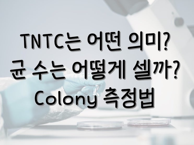 [미생물 지식 +1] 균 수 셀때 TNTC는 어떤 의미일까? 균 수는 어떻게 셀까? Colony 측정법 : 네이버 블로그