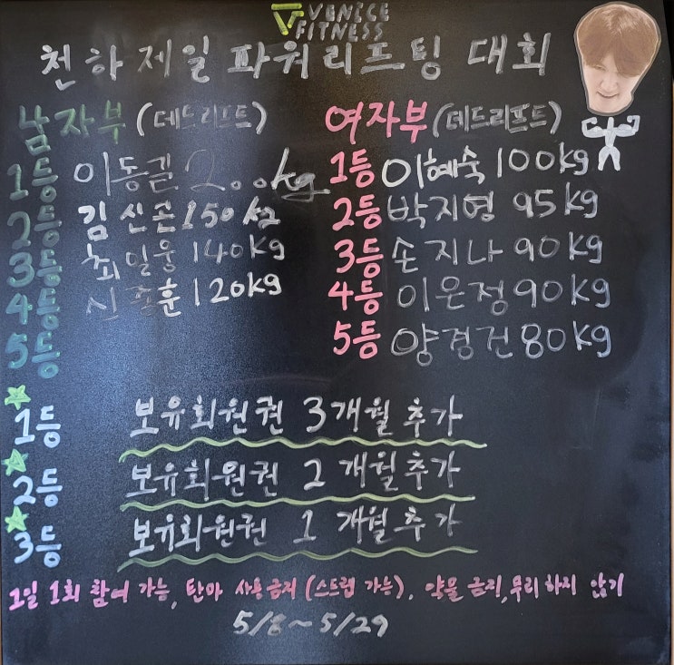 풍무동스피닝김포스피닝풍무동헬스장 ★파워리프팅 대회★ 드디어 베니스휘트니스의 최강자가 가려졌습니다데드리프트편