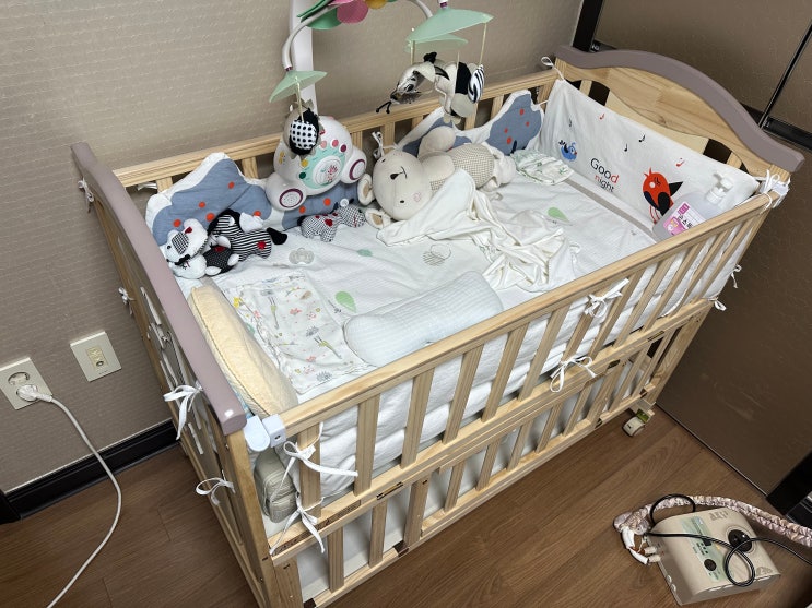 국민 원목아기침대 쁘띠라뺑 도모 무도장 L사이즈 사용후기 And 벨라 원목아기 침대 비교 네이버 블로그