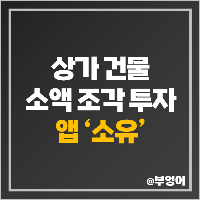 루센트블록 소유 앱 부동산 투자 상가 건물 매매 부동산 조각 투자 소액 재테크 네이버 블로그