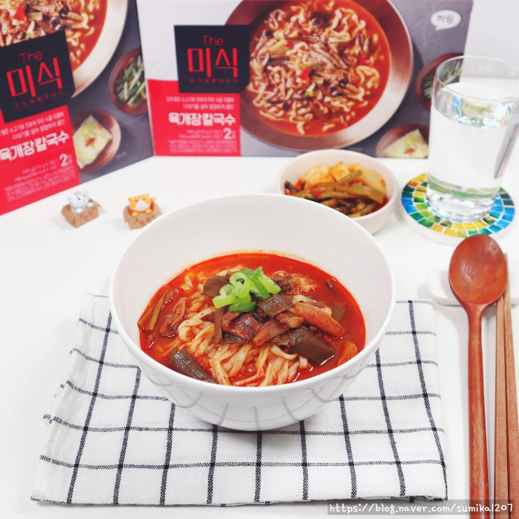 육개장칼국수맛집을 우리집으로 더미식 육개장칼국수 간편식 밀키트추천 네이버 블로그