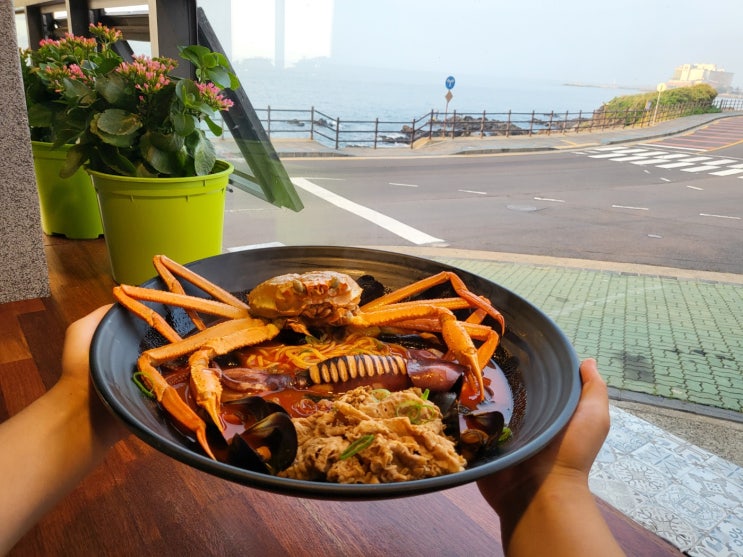 제주공항맛집 제주바다가보이는맛집 꽃길본가 고기해물짬뽕 네이버 블로그