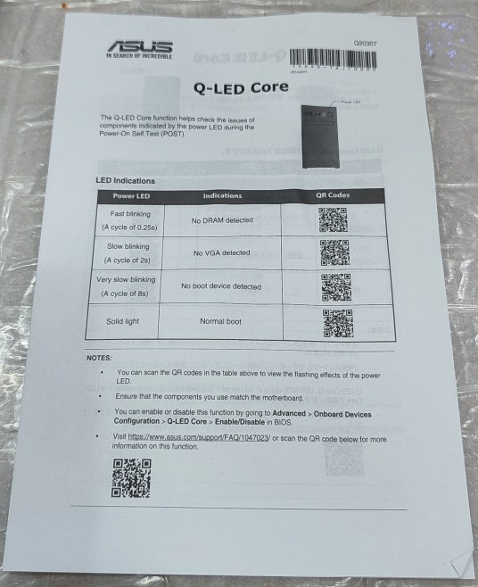 ASUS 메인보드 새로운 기능 Q-LED CORE (케이스의 power LED로 부팅 오류 알림) : 네이버 블로그