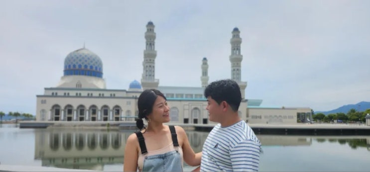 코타키나발루3박5일 자유여행 2일차가야스트릿 이펑락사 유잇청 시티투어 사바주 청사 블루모스크 핑크모스크 필라피노야