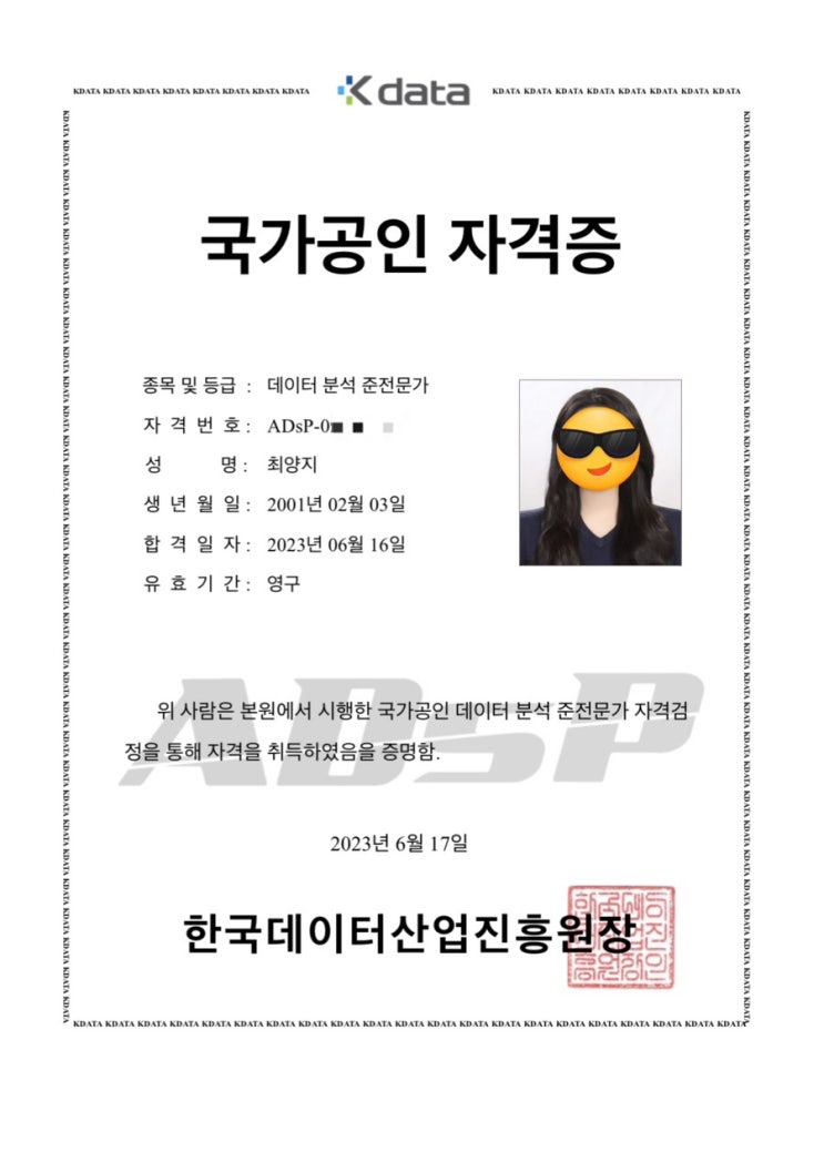 ADsP 9일 합격후기 : 네이버 블로그