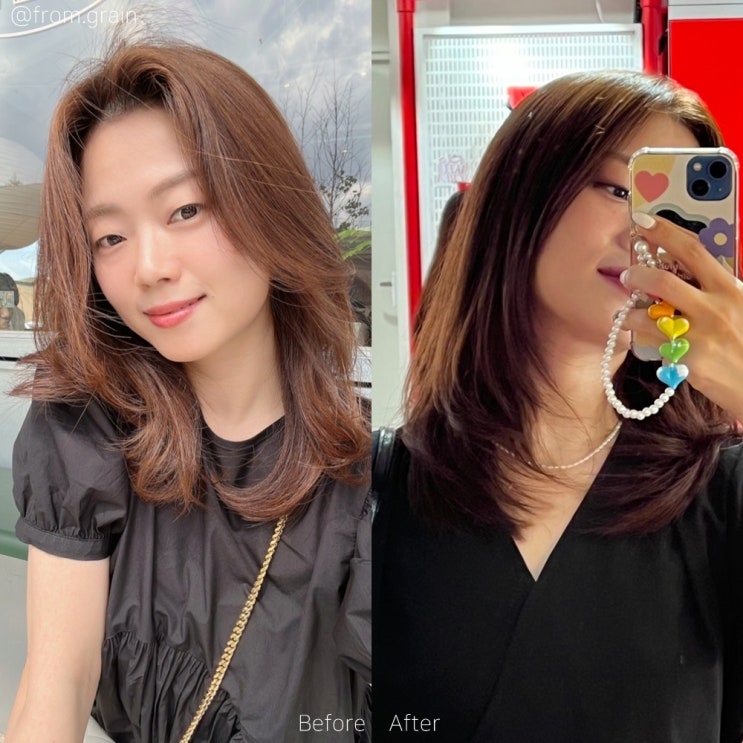 가로수길미용실 라리엔에서 애쉬브라운 염색 했어요 네이버 블로그