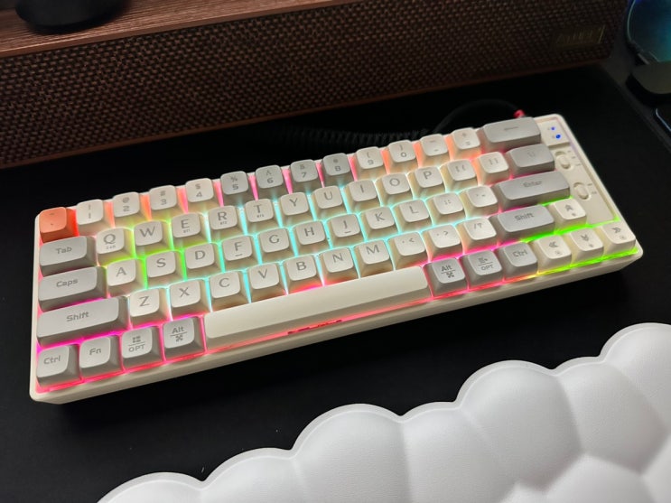 블루투스 기계식 키보드 랑투 GK65 : 네이버 블로그