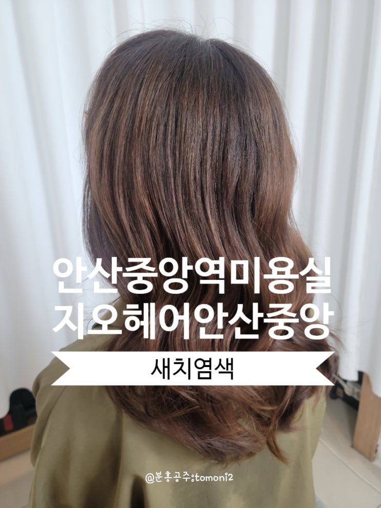 안산 중앙동 미용실 지오헤어 새치염색했더니 친구가 외국인줄 알았데요 안산고잔동미용실추천 중앙역미용실 네이버 블로그