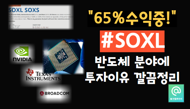 SOXL ETF 65% 수익 반도체분야에 투자하는 이유 깔끔하게 정리하기 : 네이버 블로그