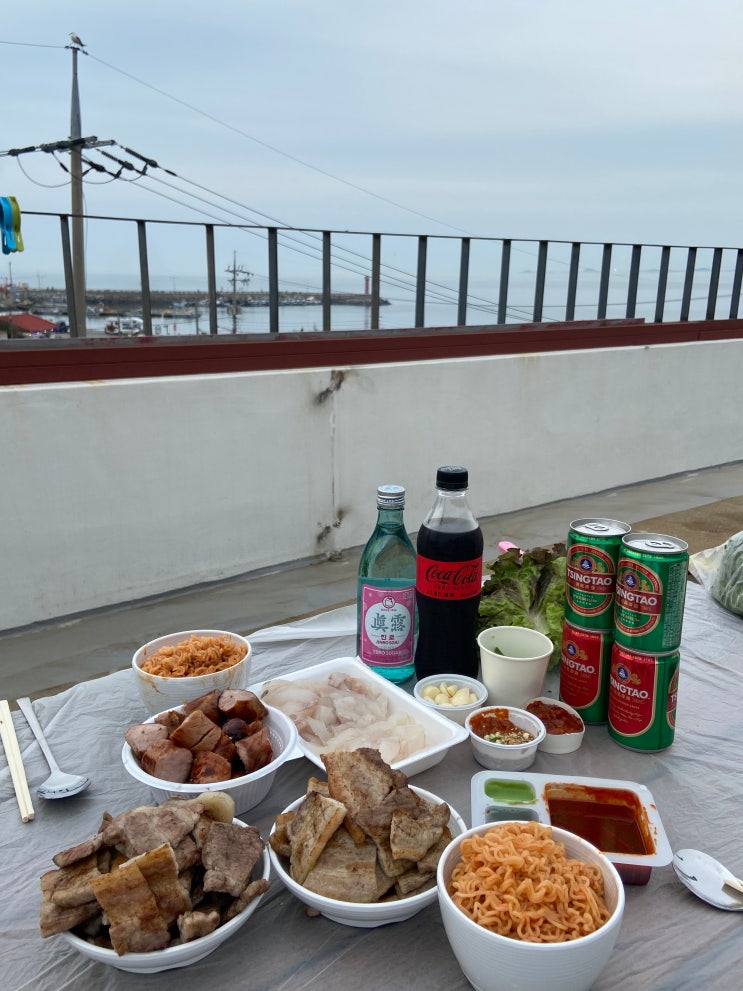 태안 학암포해수욕장 도보 5분 조용한 펜션 바다너머펜션 바베큐 주차장 후기 네이버 블로그
