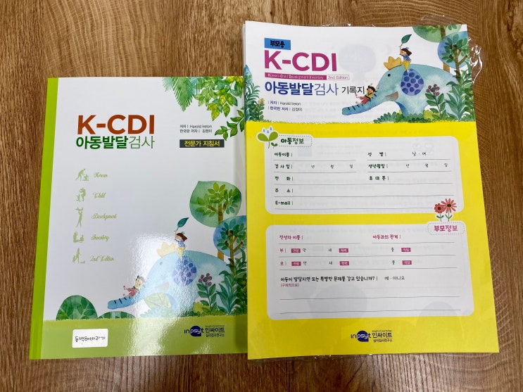 K-CDI 아동발달검사 : 네이버 블로그